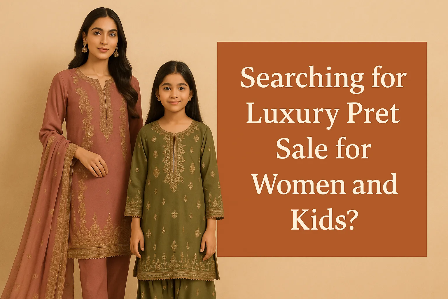 Searching for Luxury Pret Sale for Women and Kids?